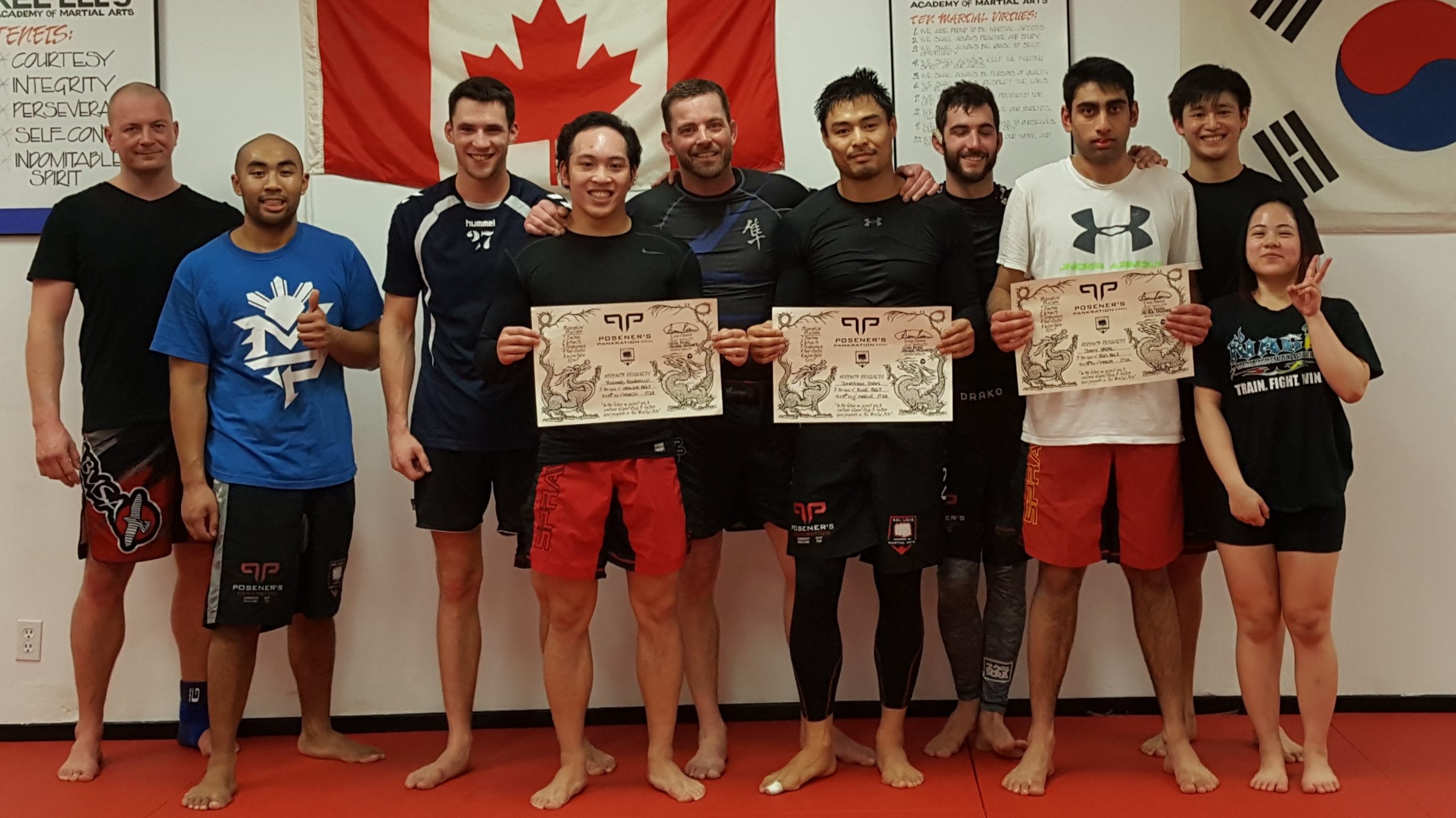 Posener's Pankration/ MMA Vancouver Recent belt promotions